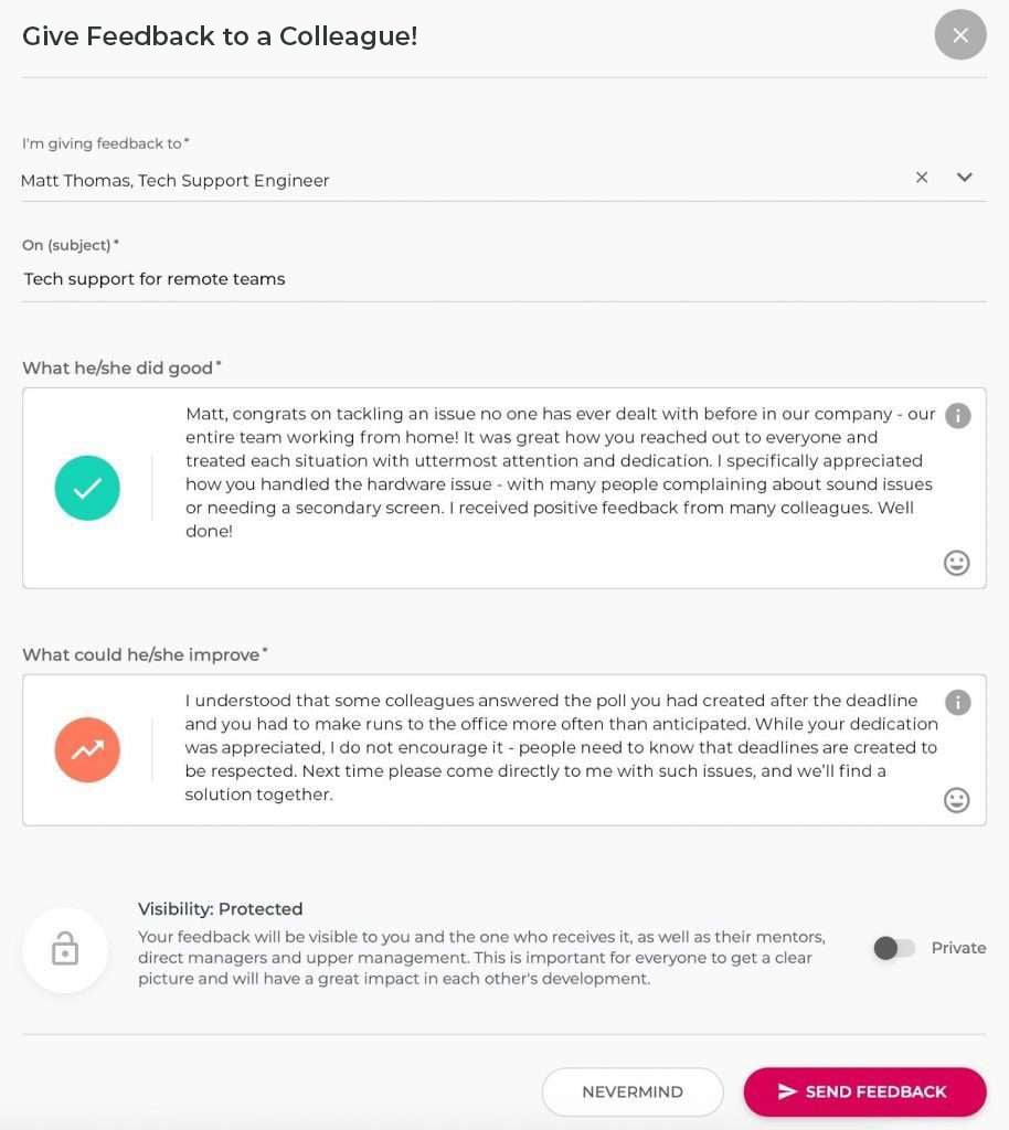 Feedback to colleagues: Examples, Tips & Tricks